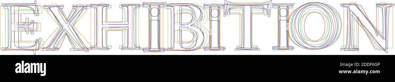 Vector word Exhibition Stock Vector Image & Art - Alamy