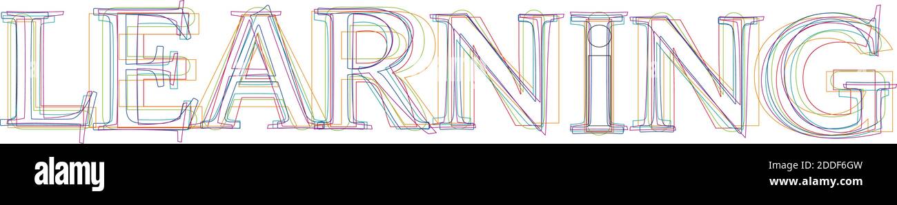 Vector word Learning Stock Vector Image & Art - Alamy