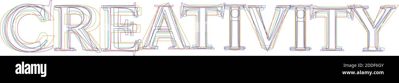 Vector word Creativity Stock Vector Image & Art - Alamy