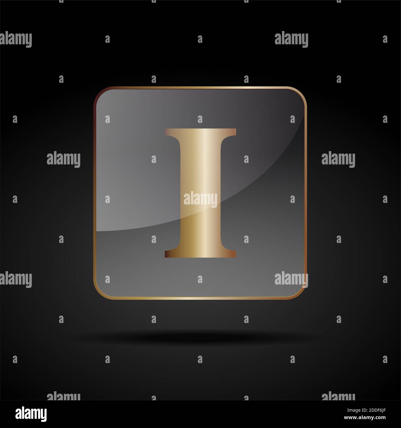 Vector button letter I Stock Vector Image & Art - Alamy