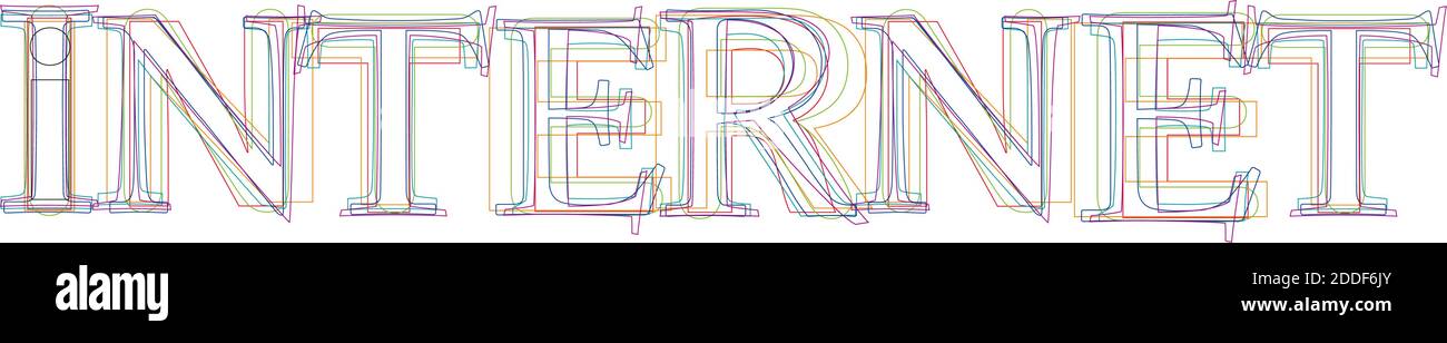 Vector word Internet Stock Vector Image & Art - Alamy