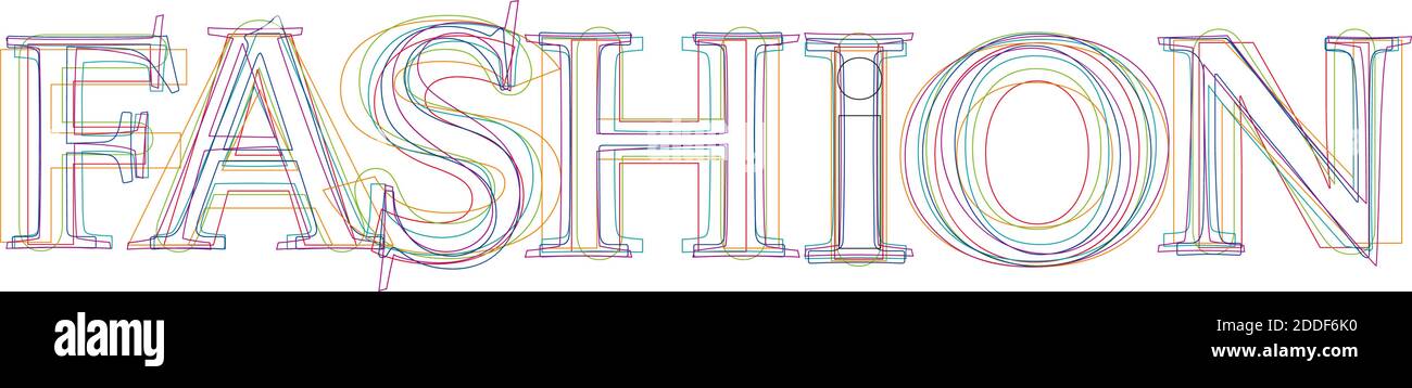 Vector word Fashion Stock Vector Image & Art - Alamy