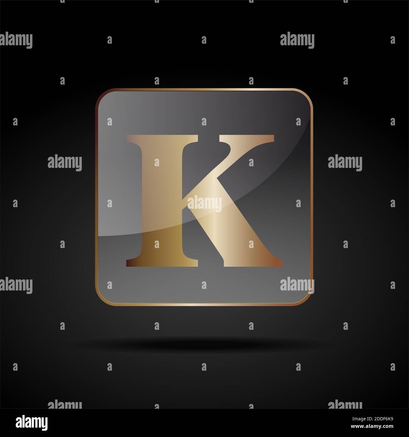 Vector button letter K Stock Vector Image & Art - Alamy