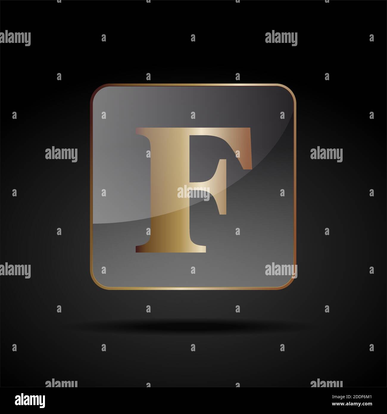 Vector button letter F Stock Vector Image & Art - Alamy