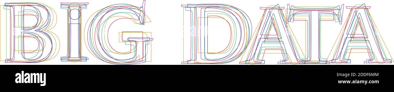 Vector word Big Data Stock Vector Image & Art - Alamy