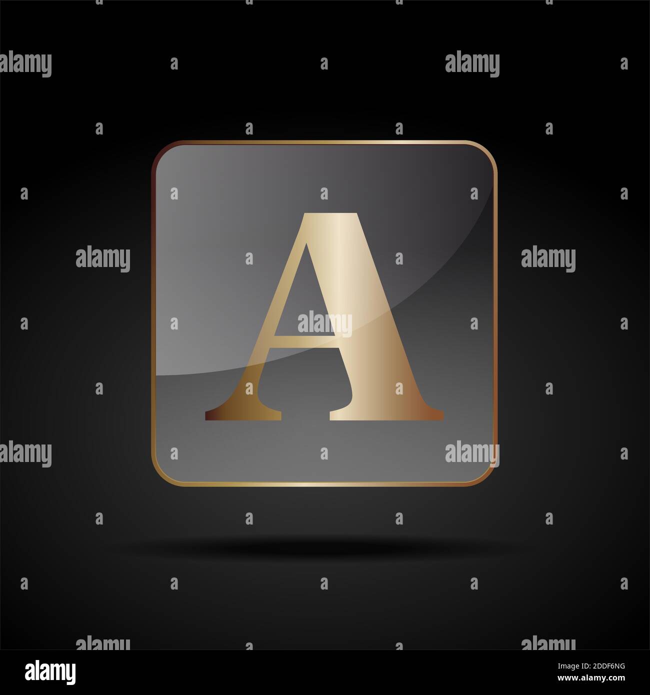 Vector button letter A Stock Vector Image & Art - Alamy