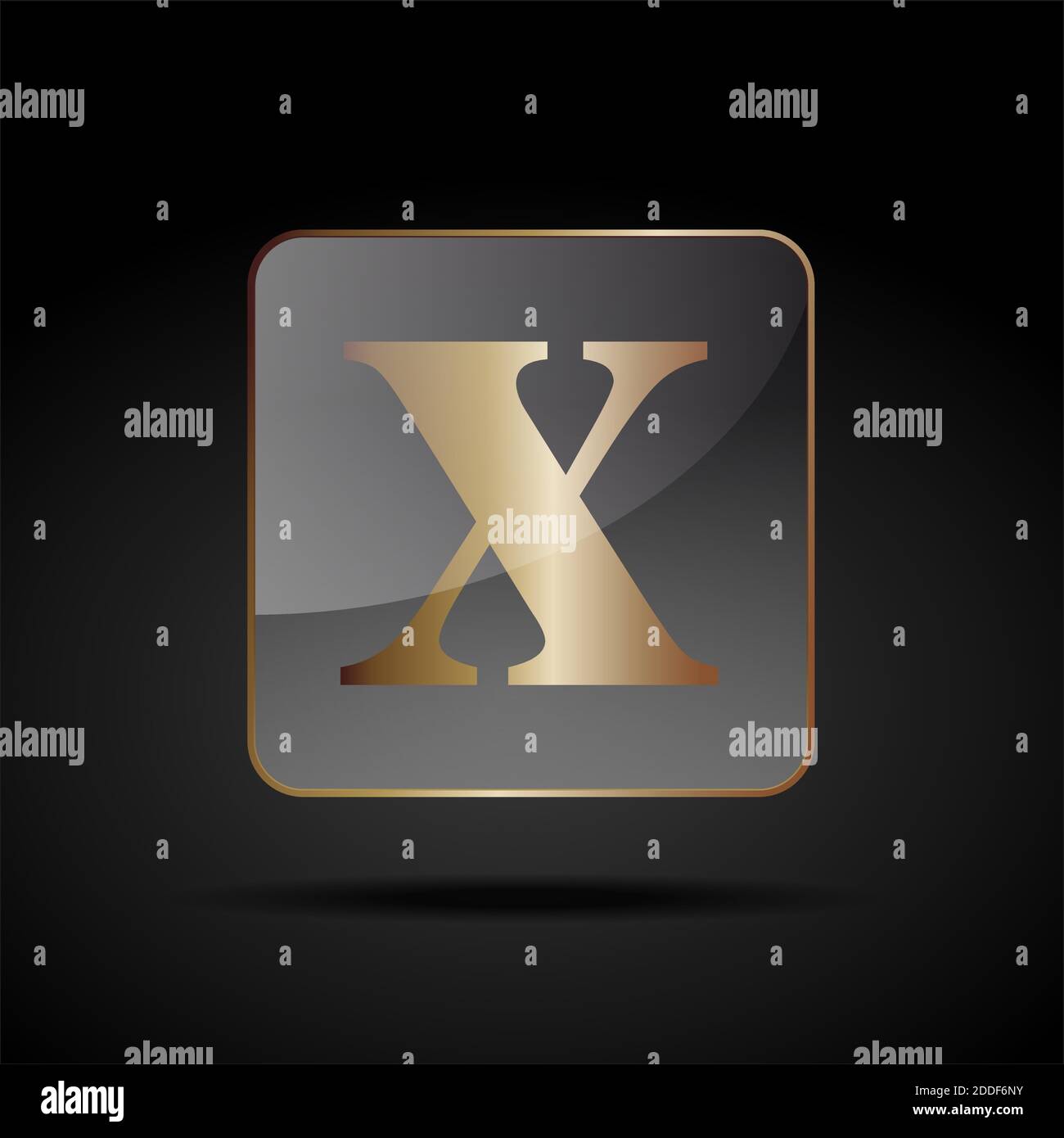 Vector button letter X Stock Vector Image & Art - Alamy