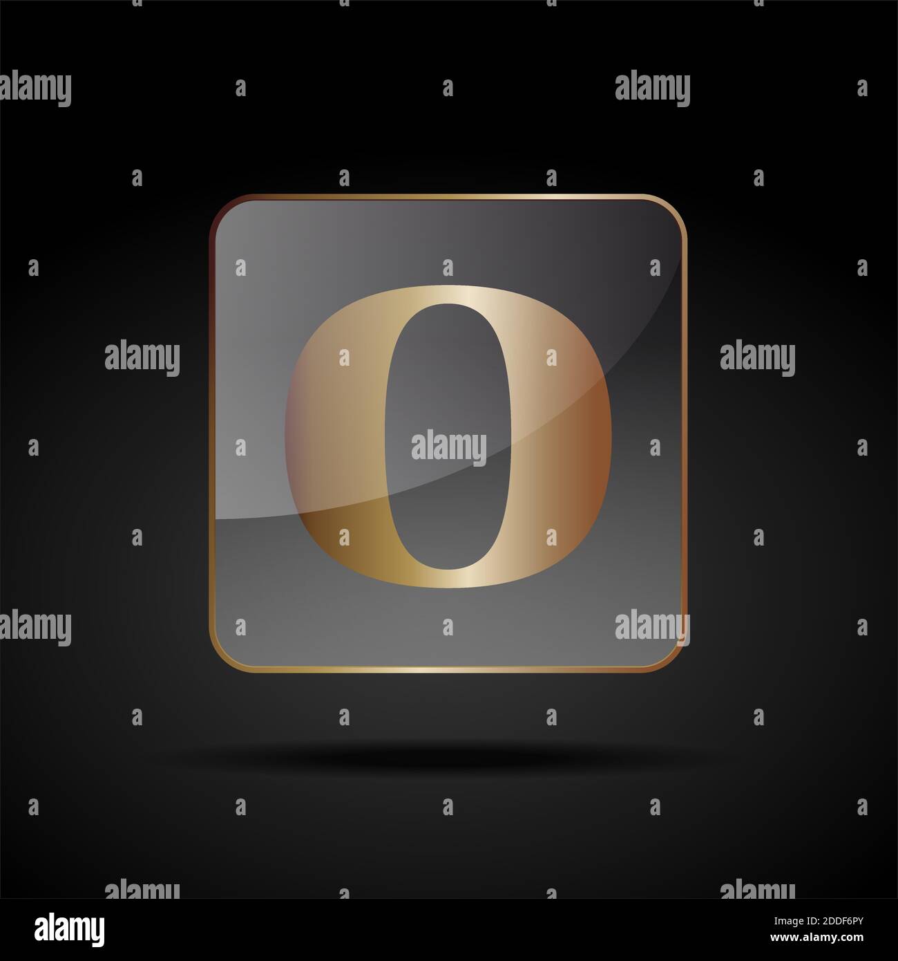 Vector button letter O Stock Vector Image & Art - Alamy