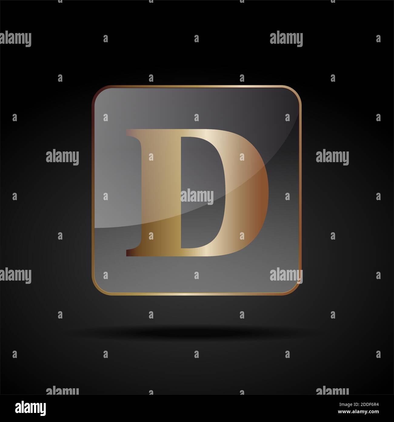 Vector button letter D Stock Vector Image & Art - Alamy