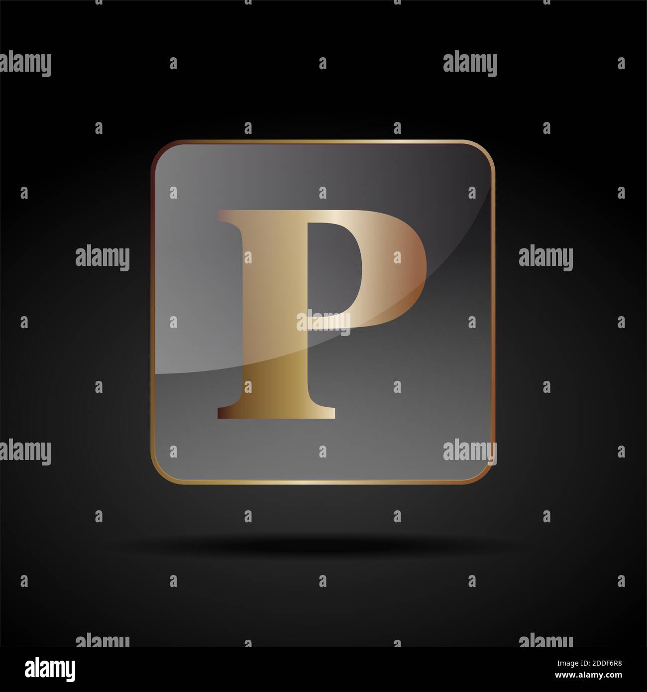 Vector button letter P Stock Vector Image & Art - Alamy