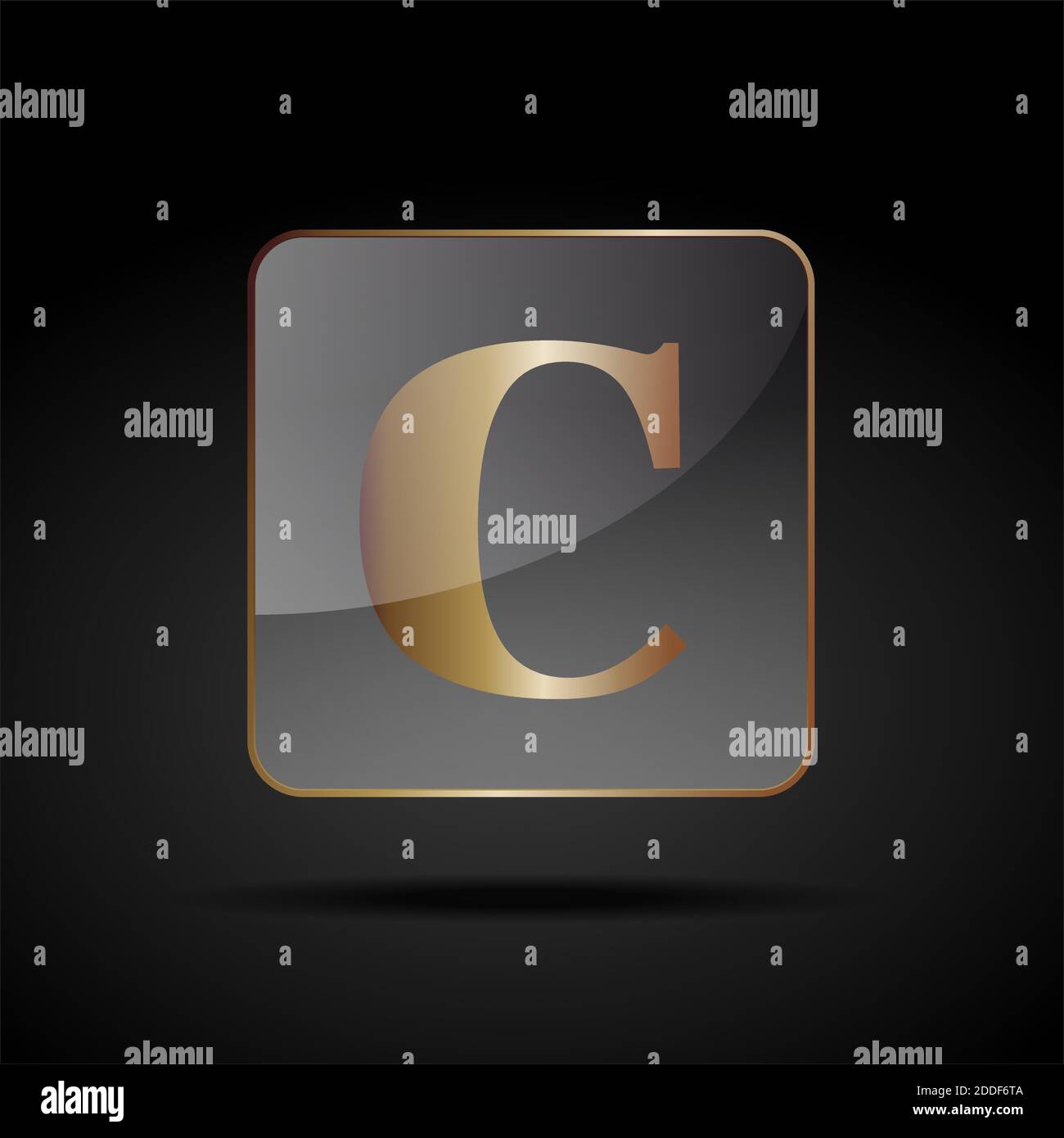Vector button letter C Stock Vector Image & Art - Alamy