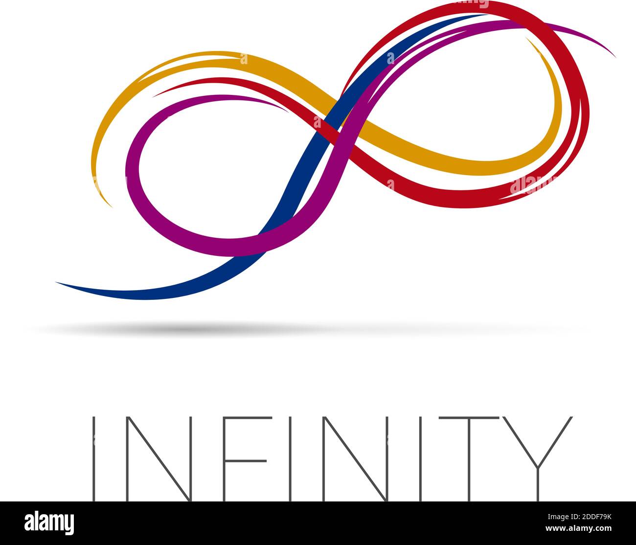 Infinity symbol with colors hi-res stock photography and images - Alamy