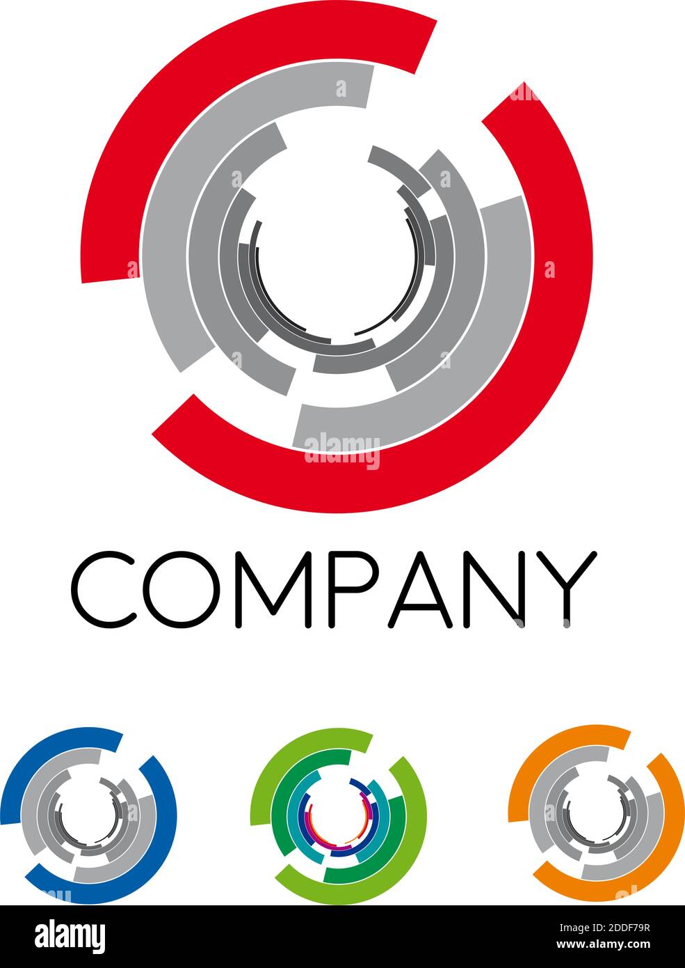 Concentric circles icon abstract Stock Vector Images - Alamy