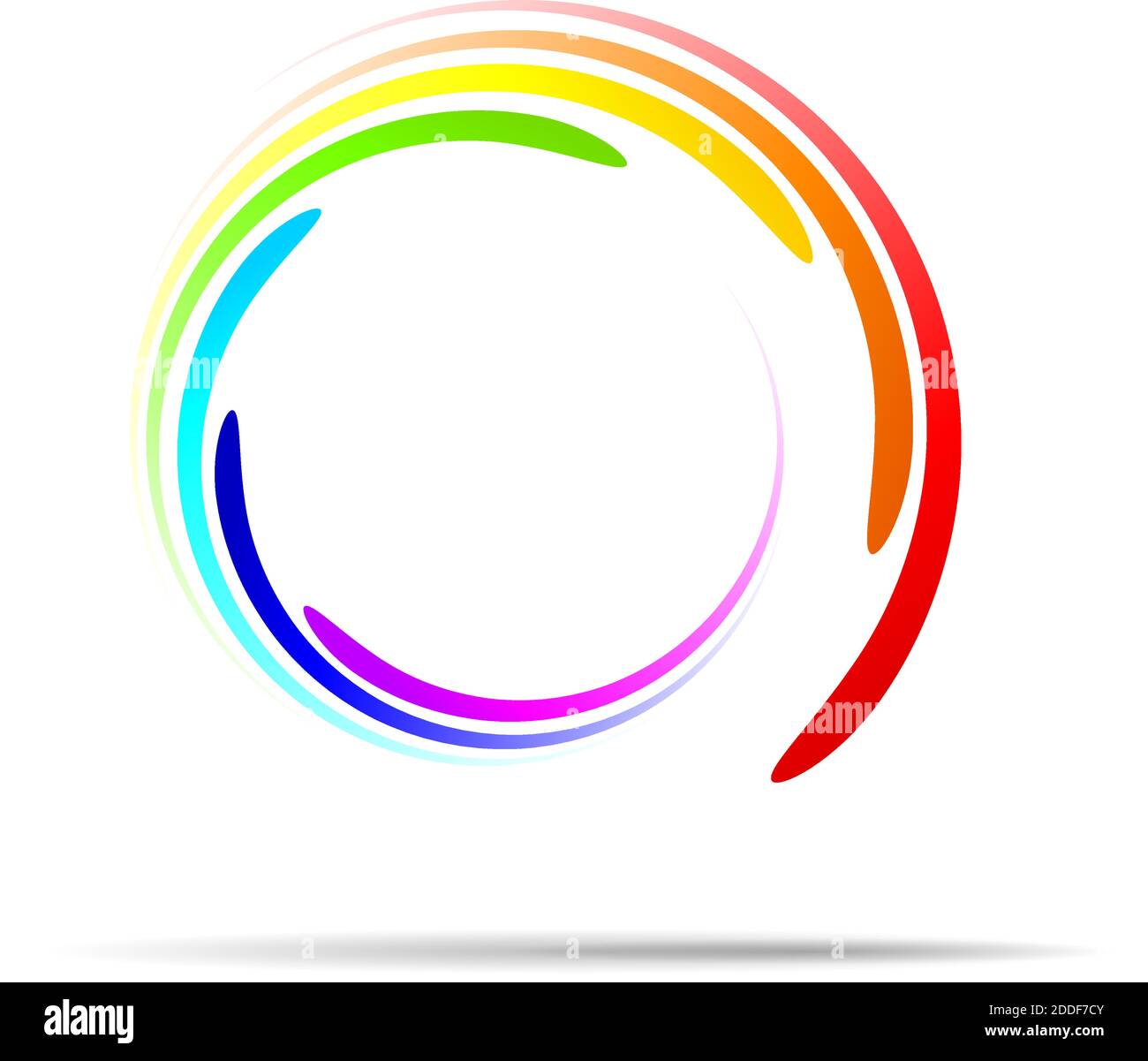 Rainbow Rings Background Stock Vector Image & Art - Alamy