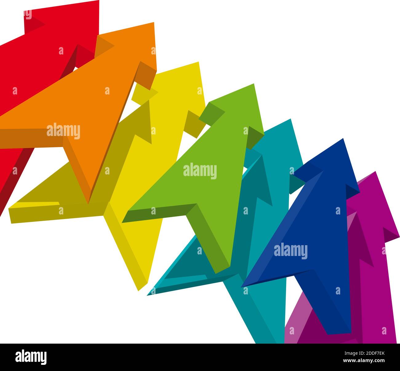 Vector rainbow arrows background Stock Vector Image & Art - Alamy