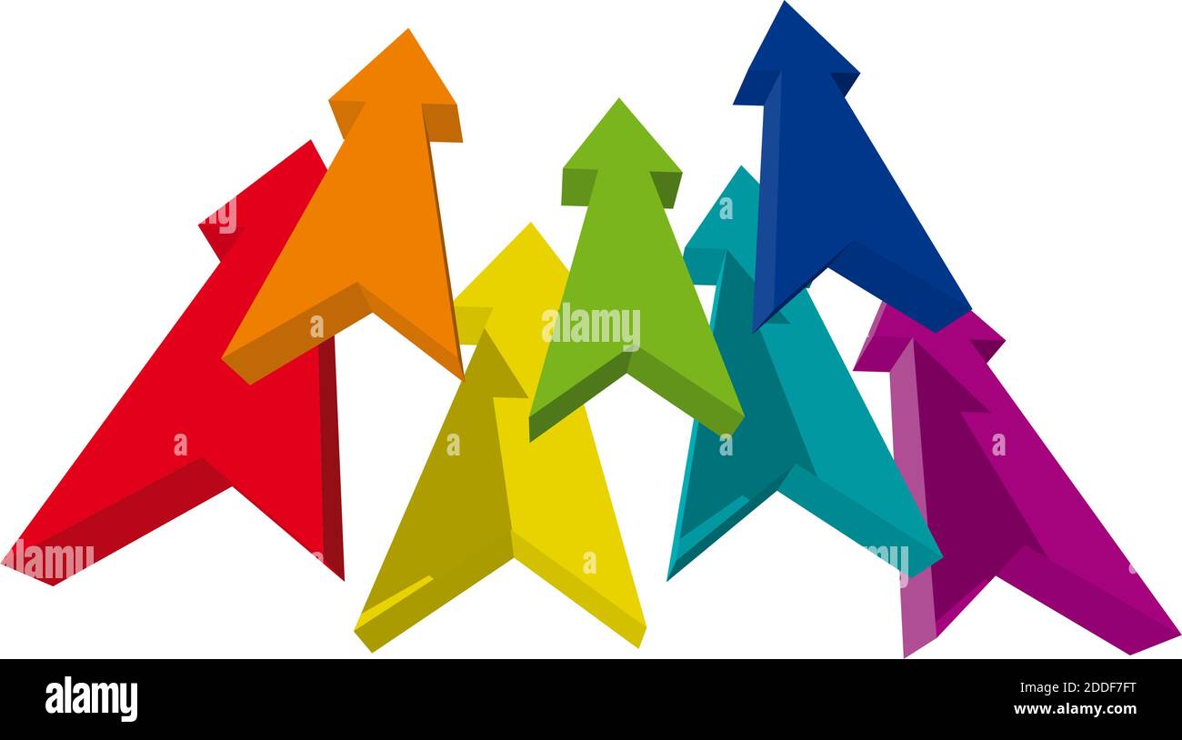 Vector rainbow arrows background Stock Vector Image & Art - Alamy