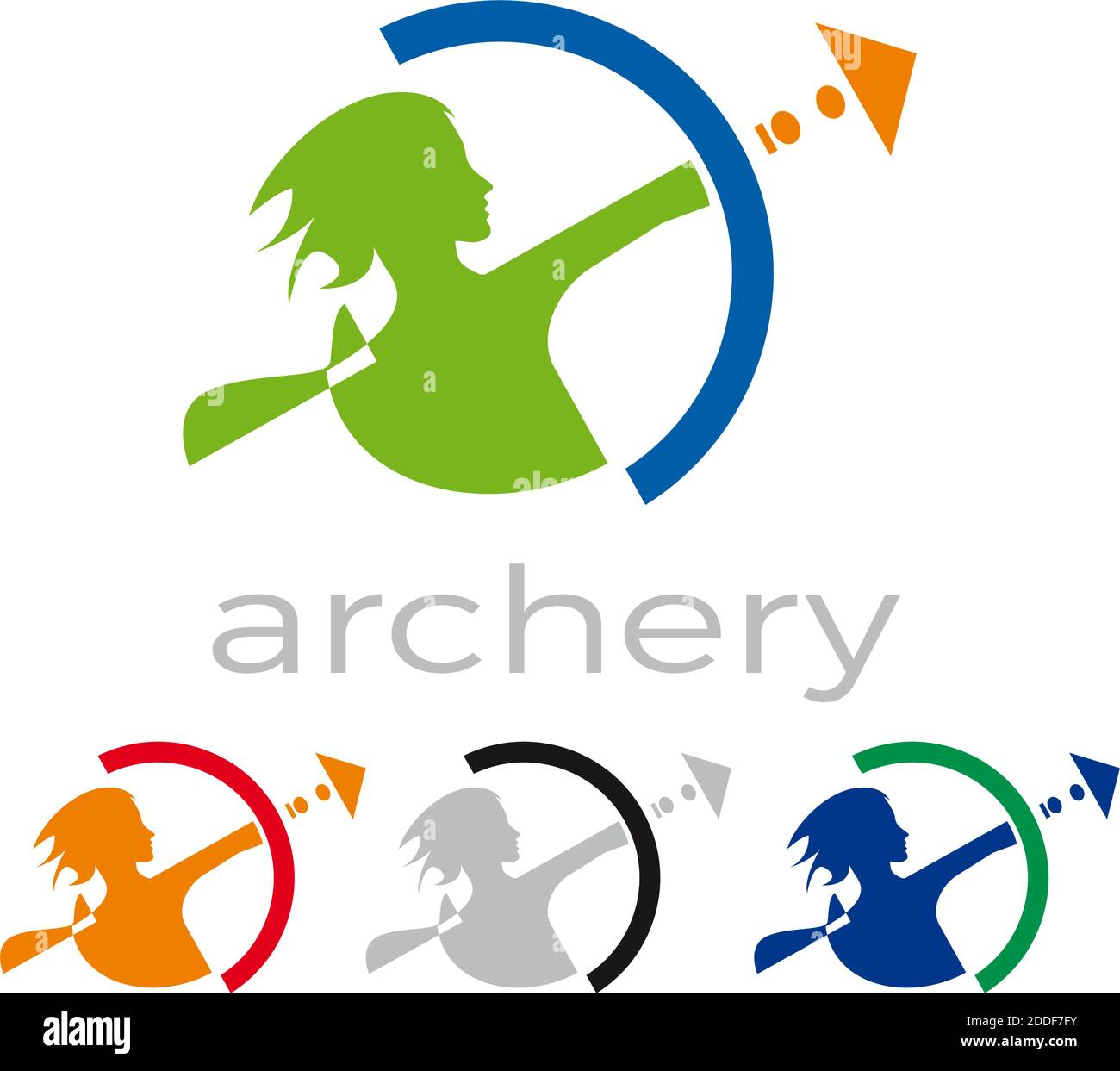 Vector sign abstract archer hi-res stock photography and images - Alamy