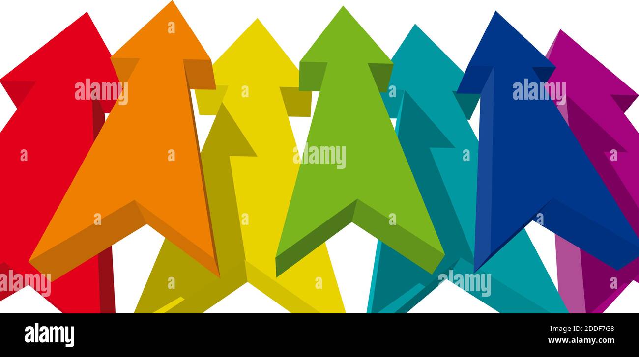 Vector rainbow arrows background Stock Vector Image & Art - Alamy