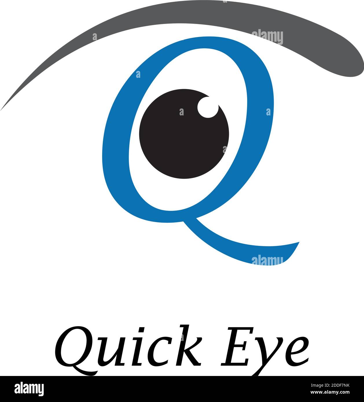 Vector sign letter Q, with eye Stock Vector Image & Art - Alamy