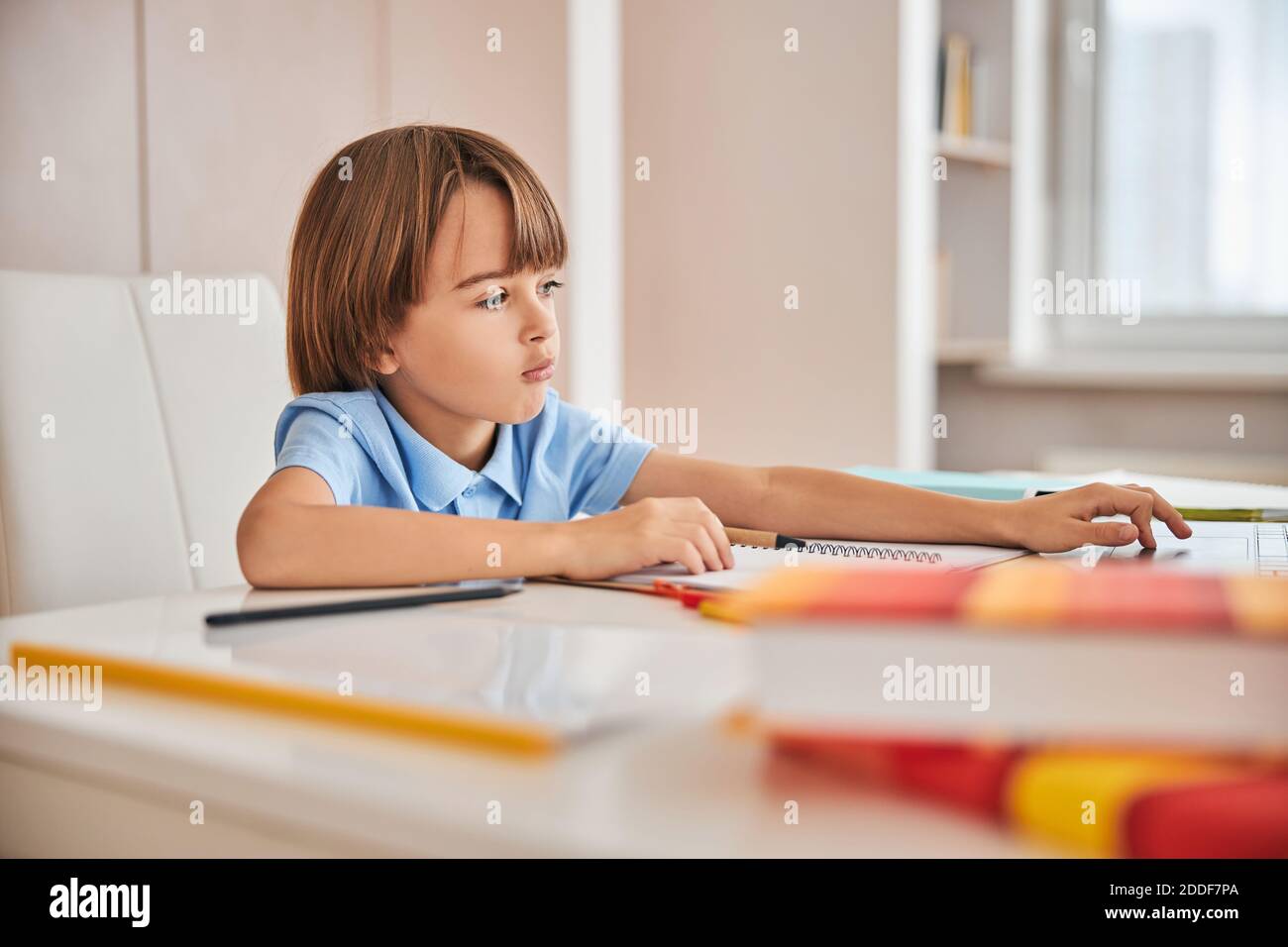 Child school unwell hi-res stock photography and images - Alamy