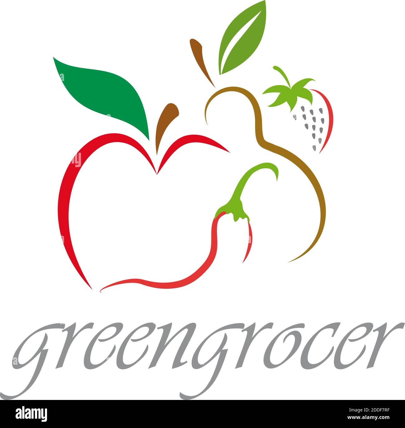 Vector sign Greengrocer Stock Vector Image & Art - Alamy