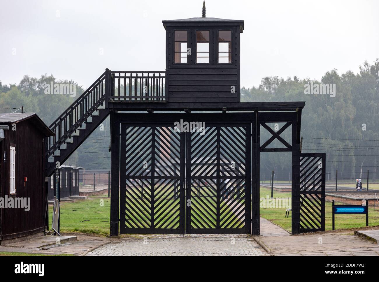 Sztutowo, Poland - Sept 5, 2020: The 'Death Gate' at the former Nazi ...