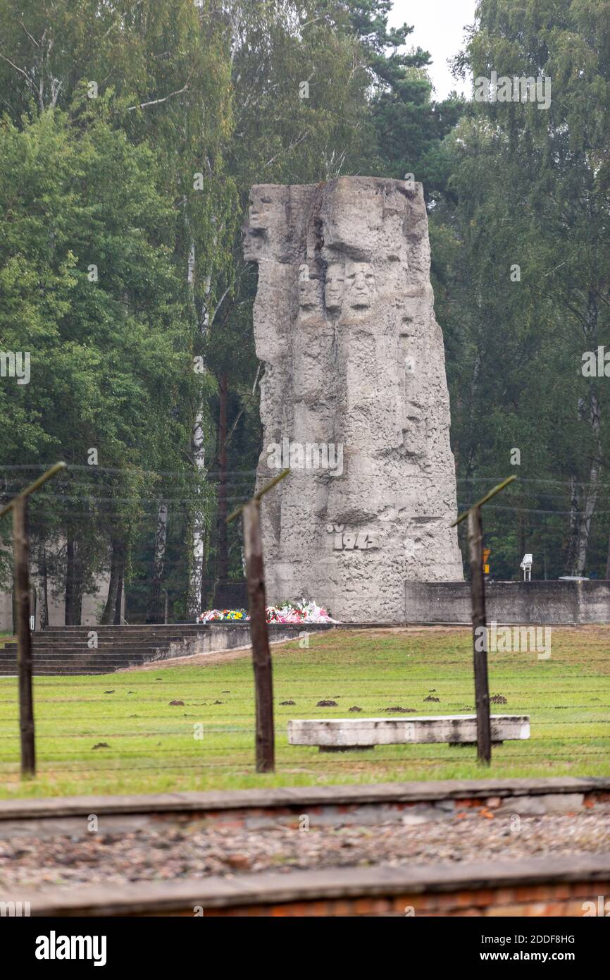 Sztutowo, Poland - Sept 5, 2020: Memorial to Victims at the former Nazi ...