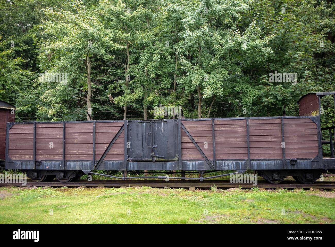 Sztutowo, Poland - Sept 5, 2020: Wagons of the narrow-gauge railway ...