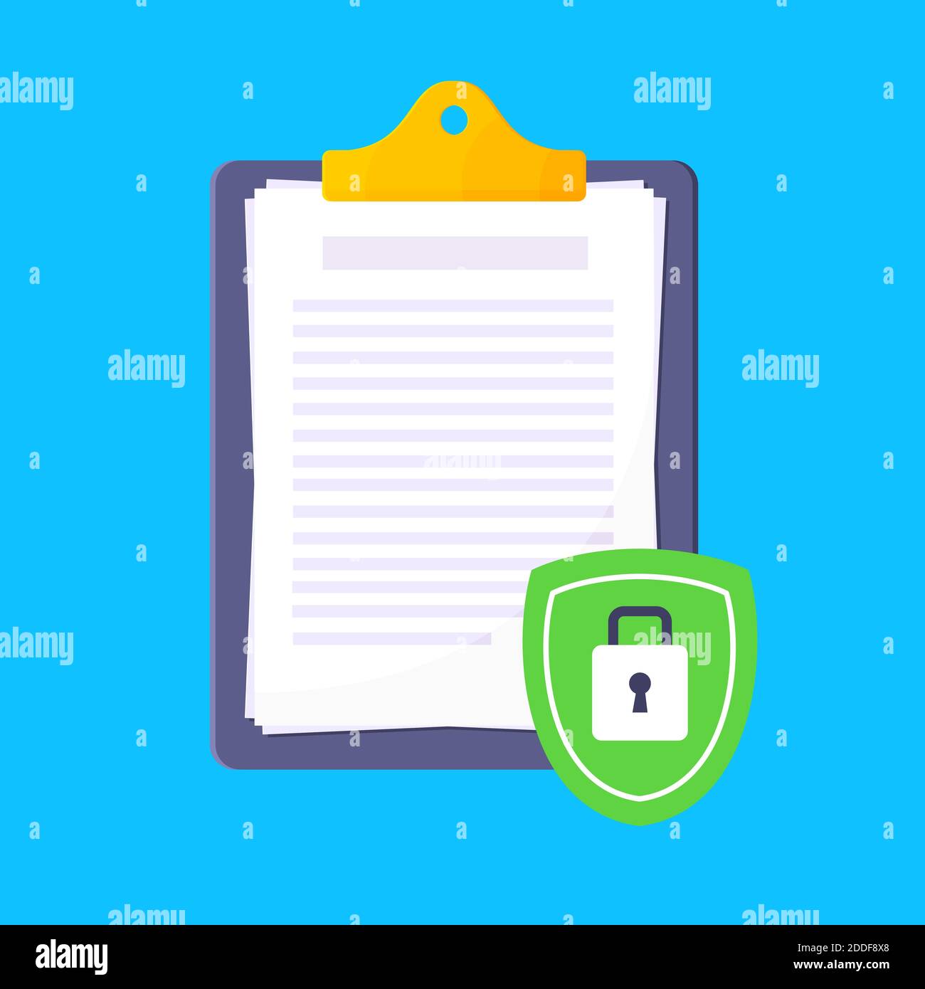 Privacy policy, safety lock and data protection metaphor Stock Vector ...