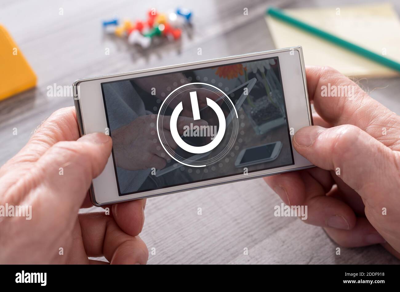 Switch off mobile phone sign hi-res stock photography and images - Alamy