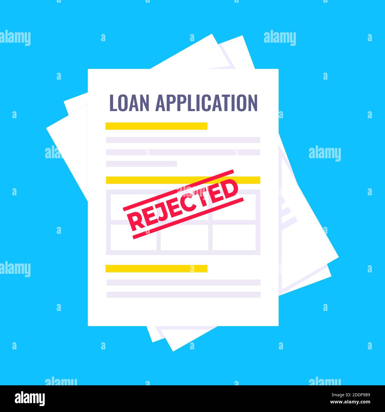 Insurance claim form rejected Stock Vector Images - Alamy