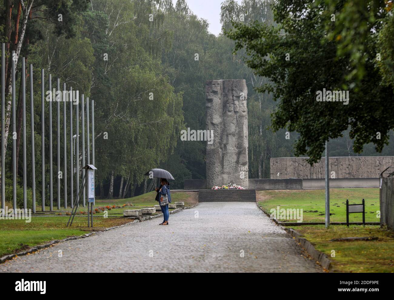 Sztutowo, Poland - Sept 5, 2020: Memorial to Victims at the former Nazi ...