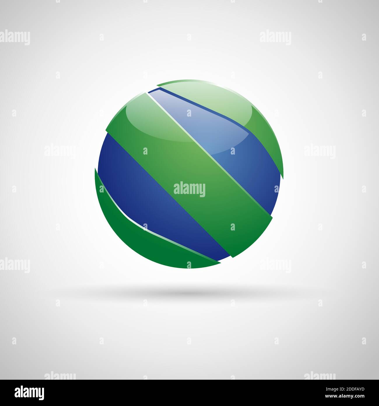 Green letter in circle Stock Vector Images - Alamy