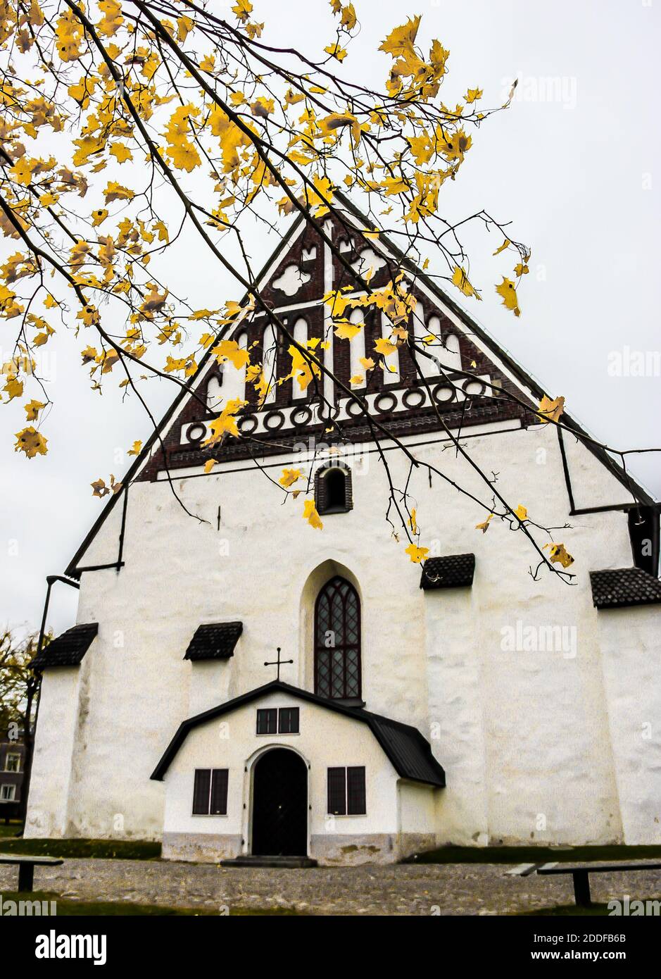 Cathedral of the blessed virgin Mary in Porvoo. The cathedral is part ...