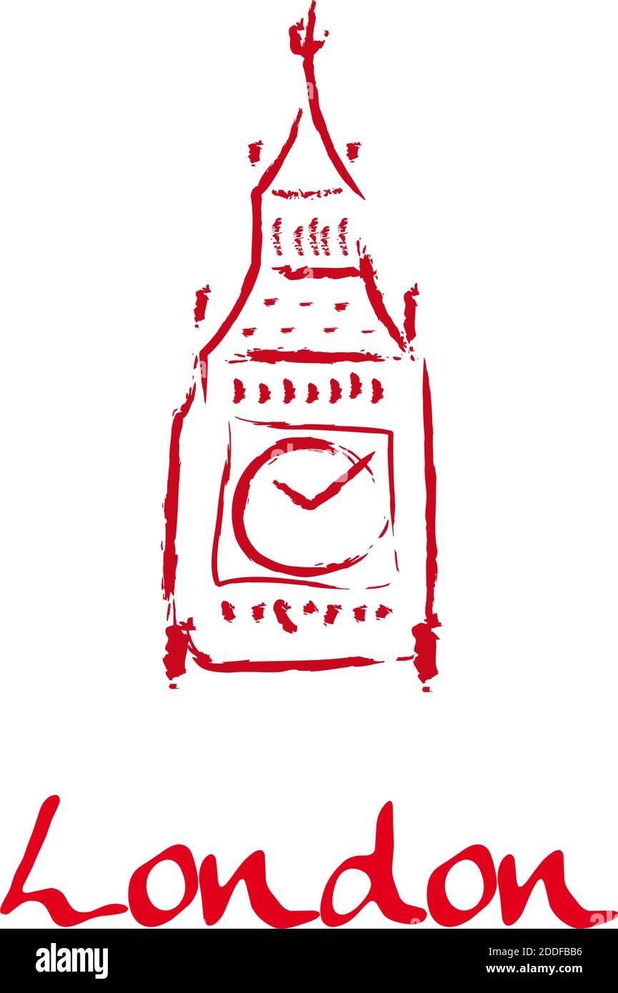 London abstract drawing Cut Out Stock Images & Pictures - Alamy