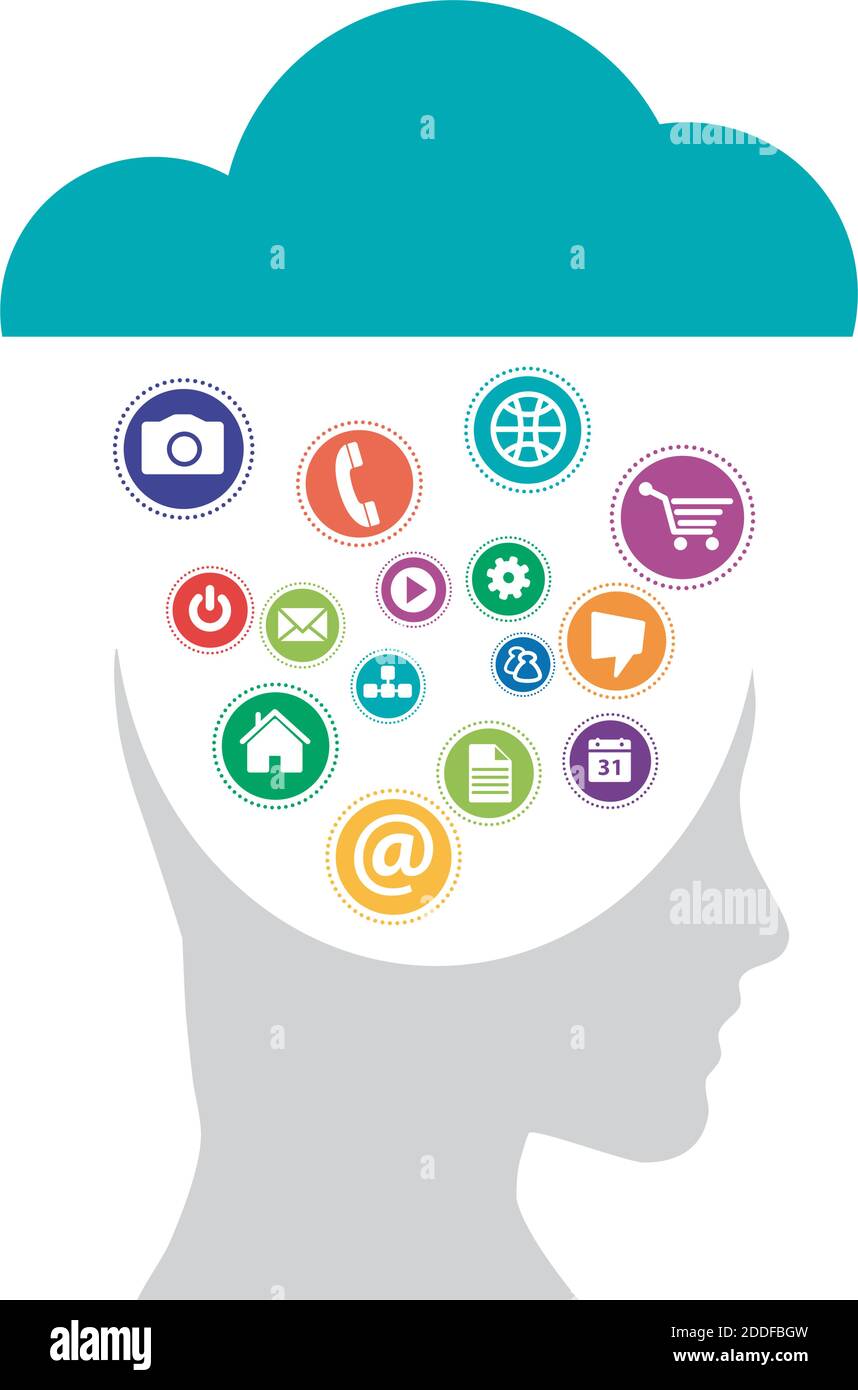 Vector Cloud computing and mobility concept Stock Vector Image & Art ...