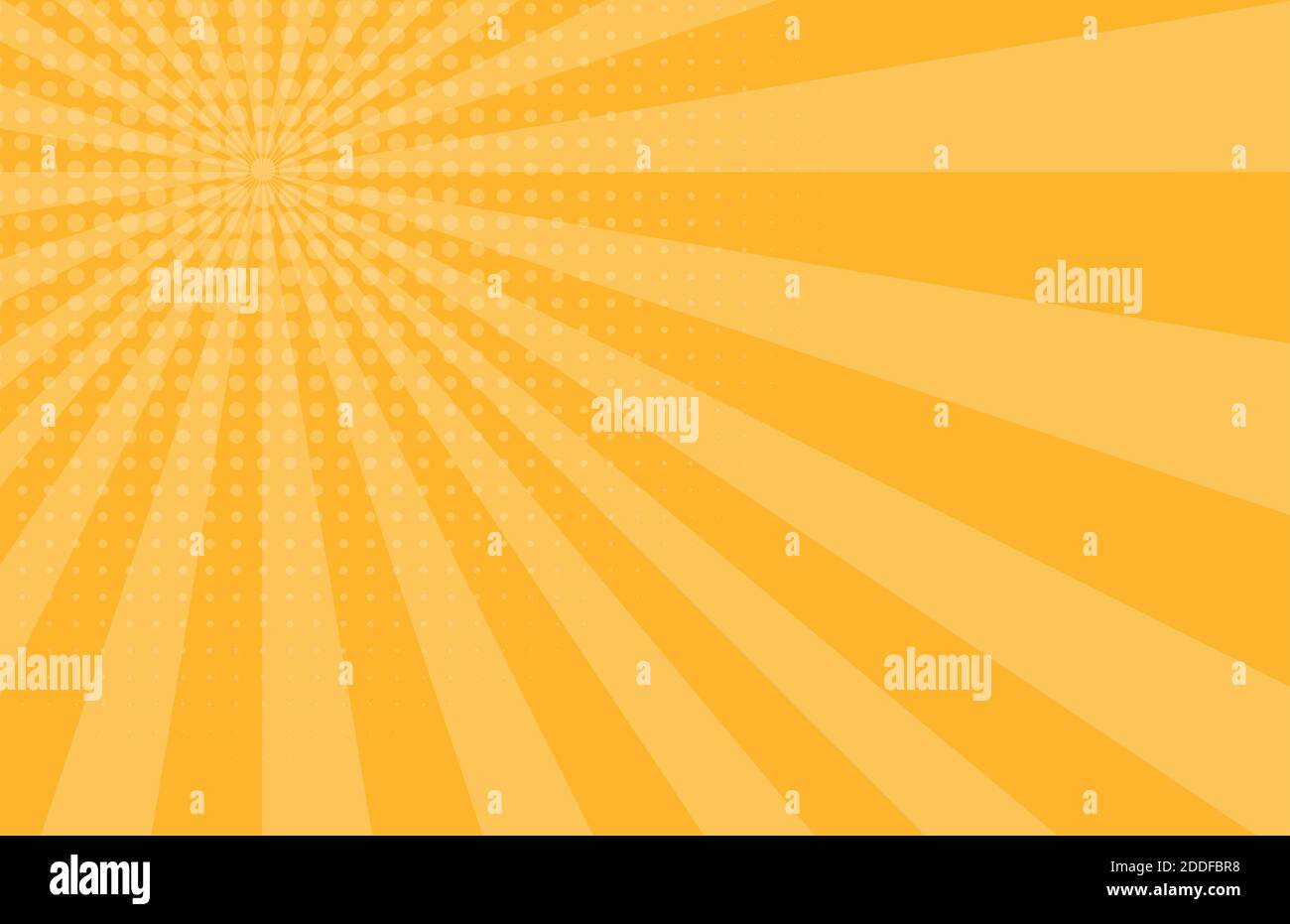 Pop art comic zoom background with lines and glow. Vector Illustration ...