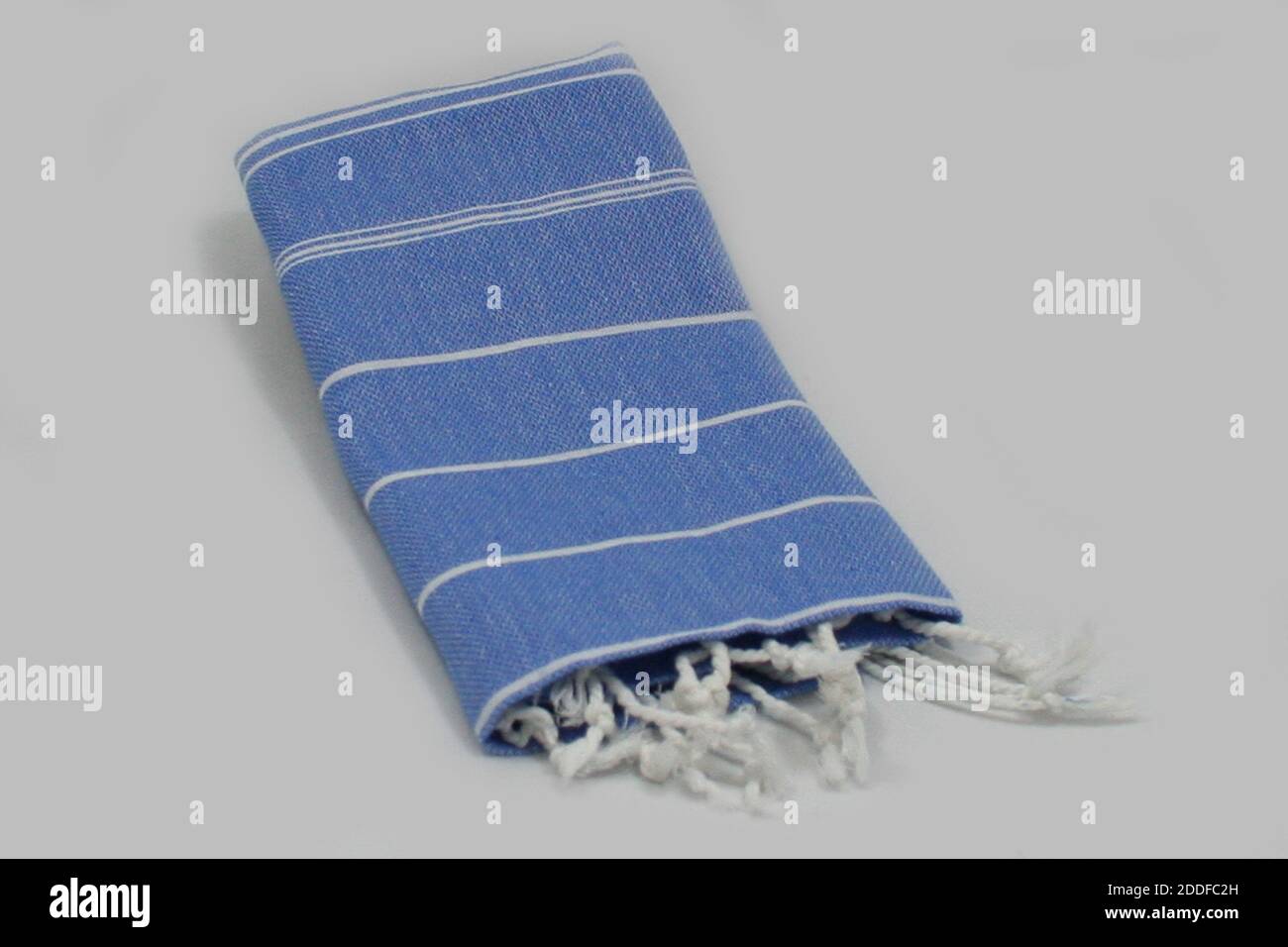 Peshtemal Turkish bath cotton towel folded textile. Beautiful bright ...