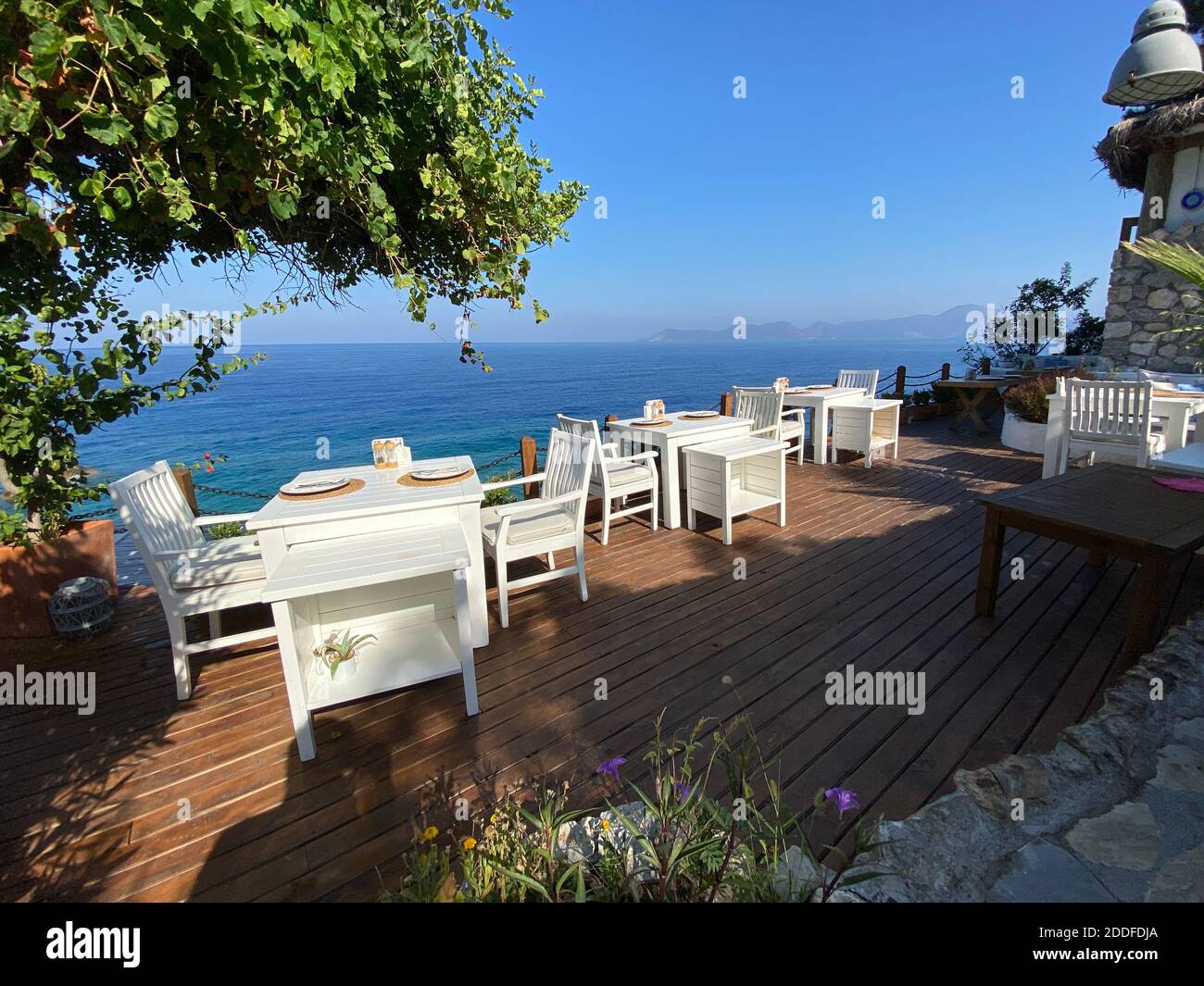 Unique romantic dining experience with a great wide sea view on a ...