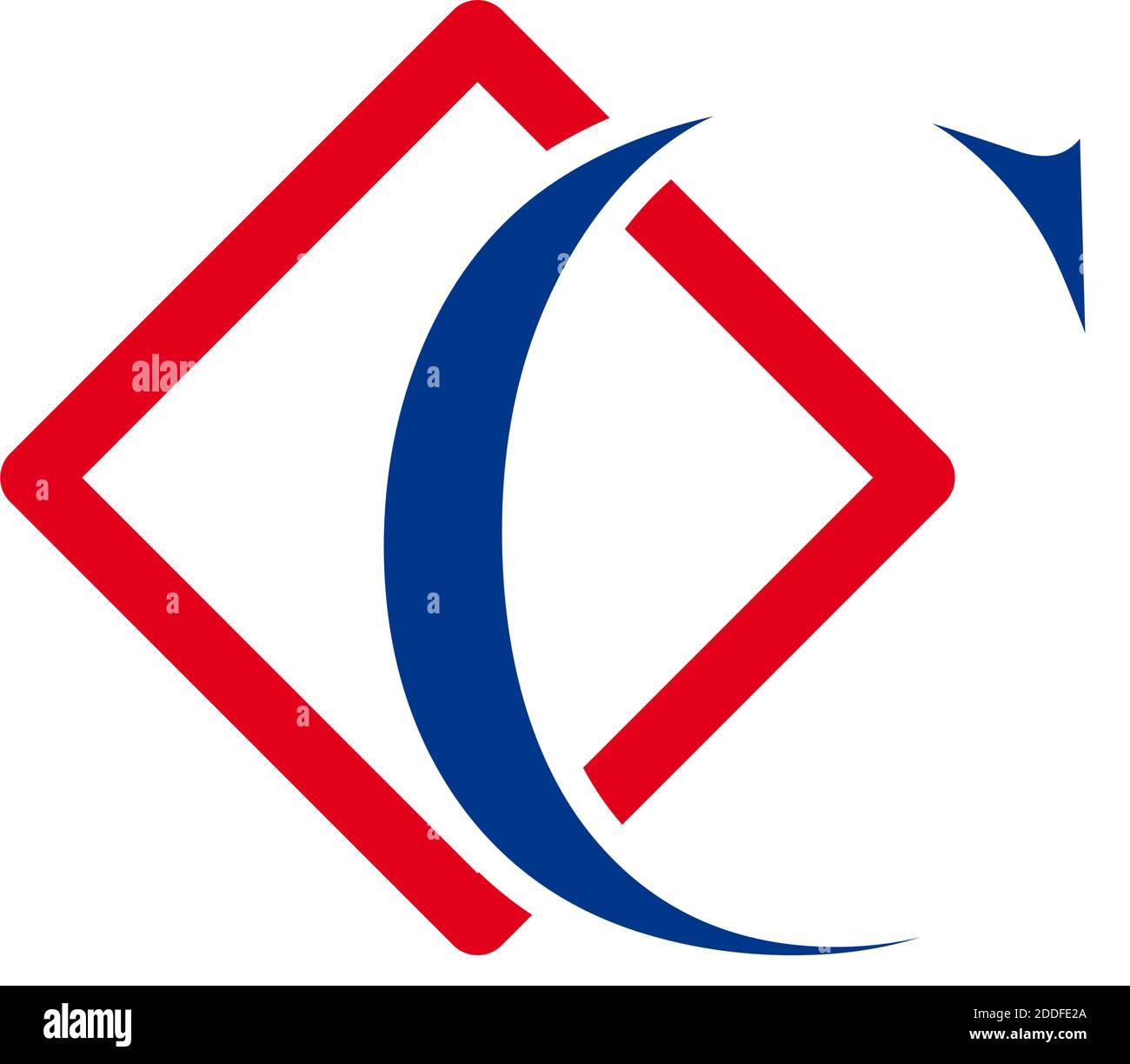 Vector sign initial letter C with rhombus Stock Vector Image & Art - Alamy