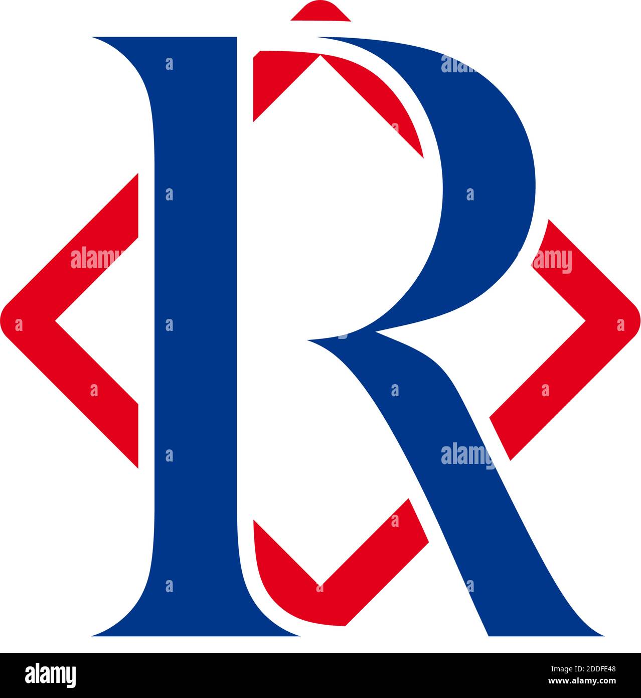 Vector sign initial letter R with rhombus Stock Vector Image & Art - Alamy