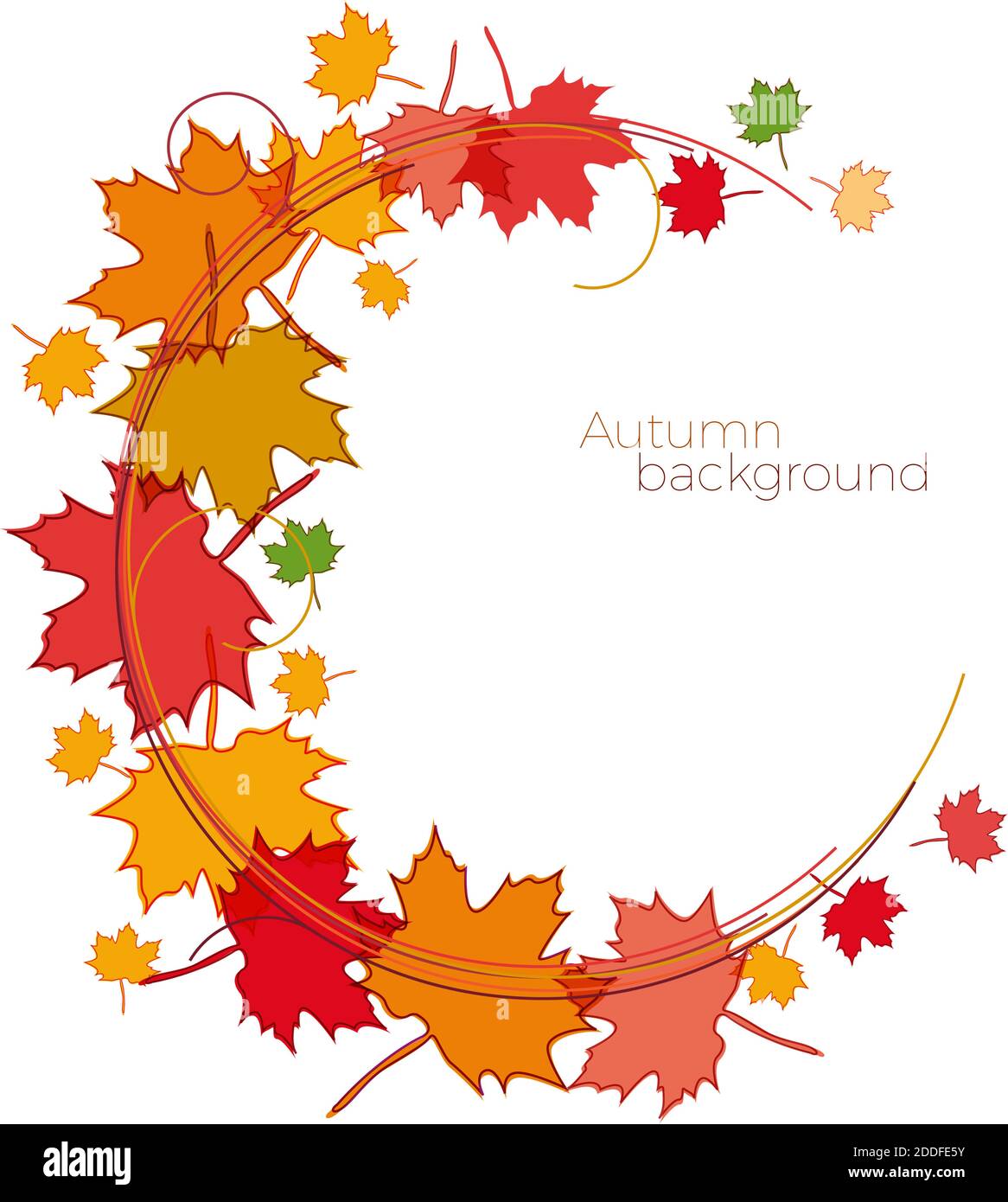 Vector dead leaves, autumn background Stock Vector Image & Art - Alamy