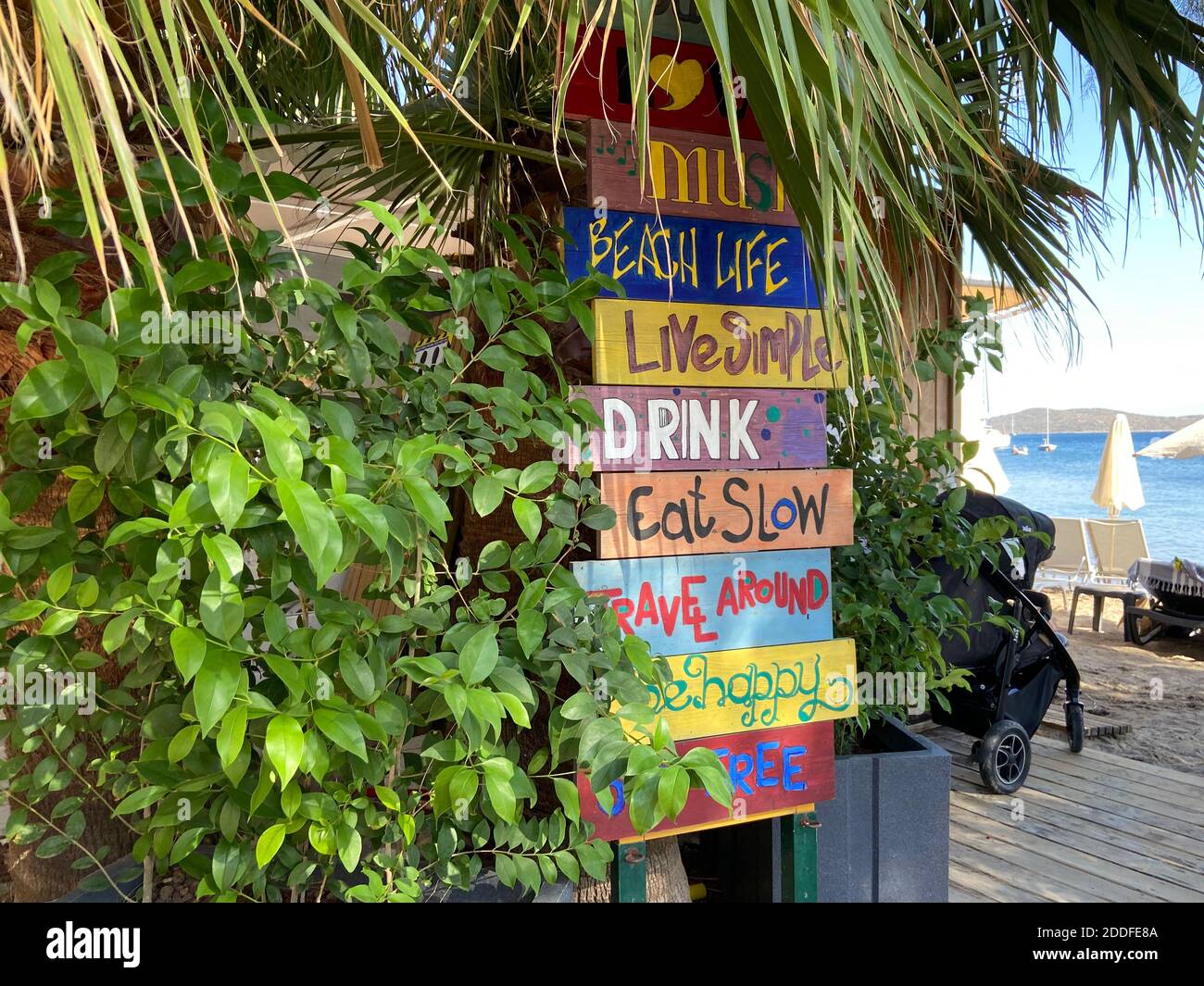 Hand made typographic signs of colorful motivational quotes. Hand ...