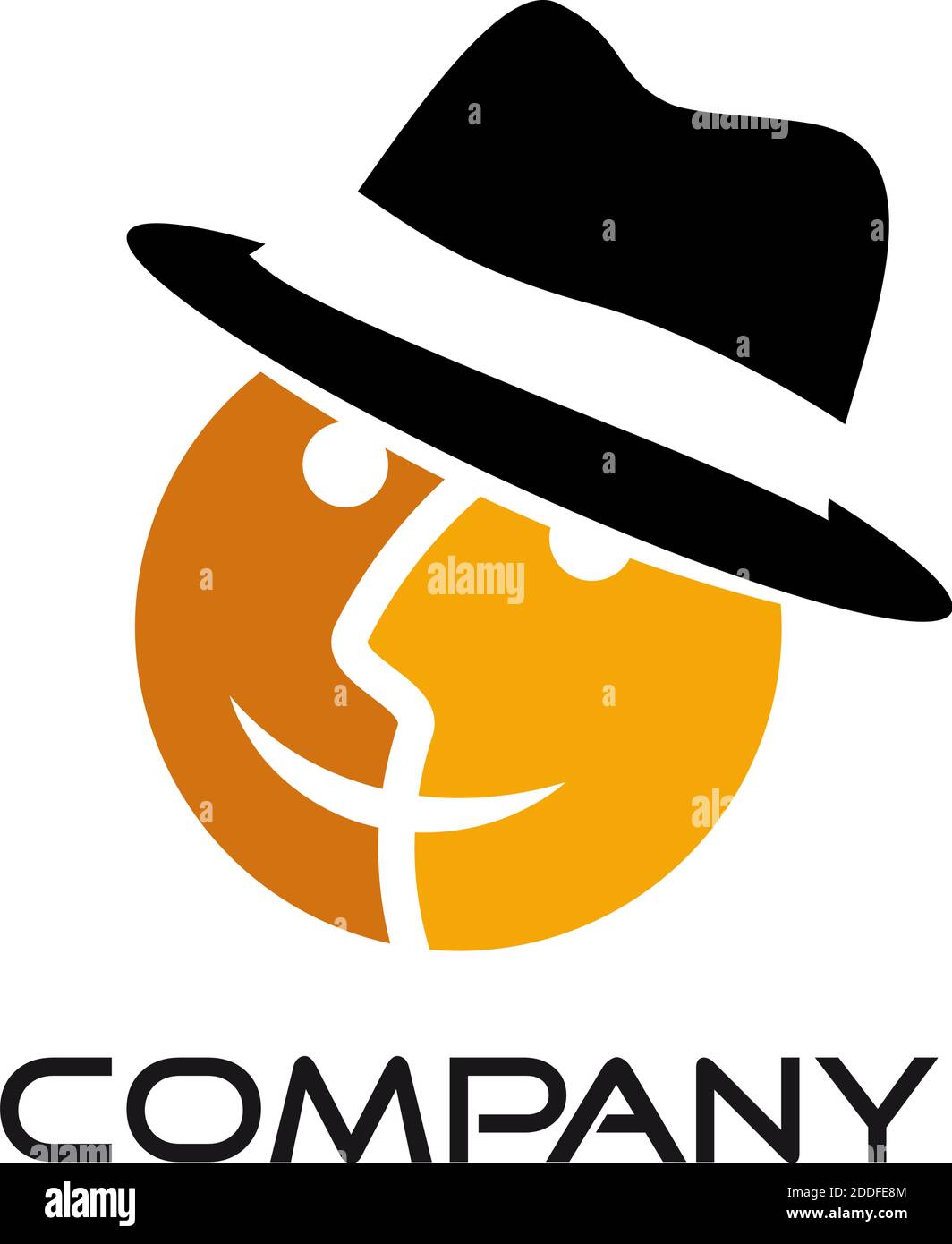 Vector double sided with hat Stock Vector Image & Art - Alamy