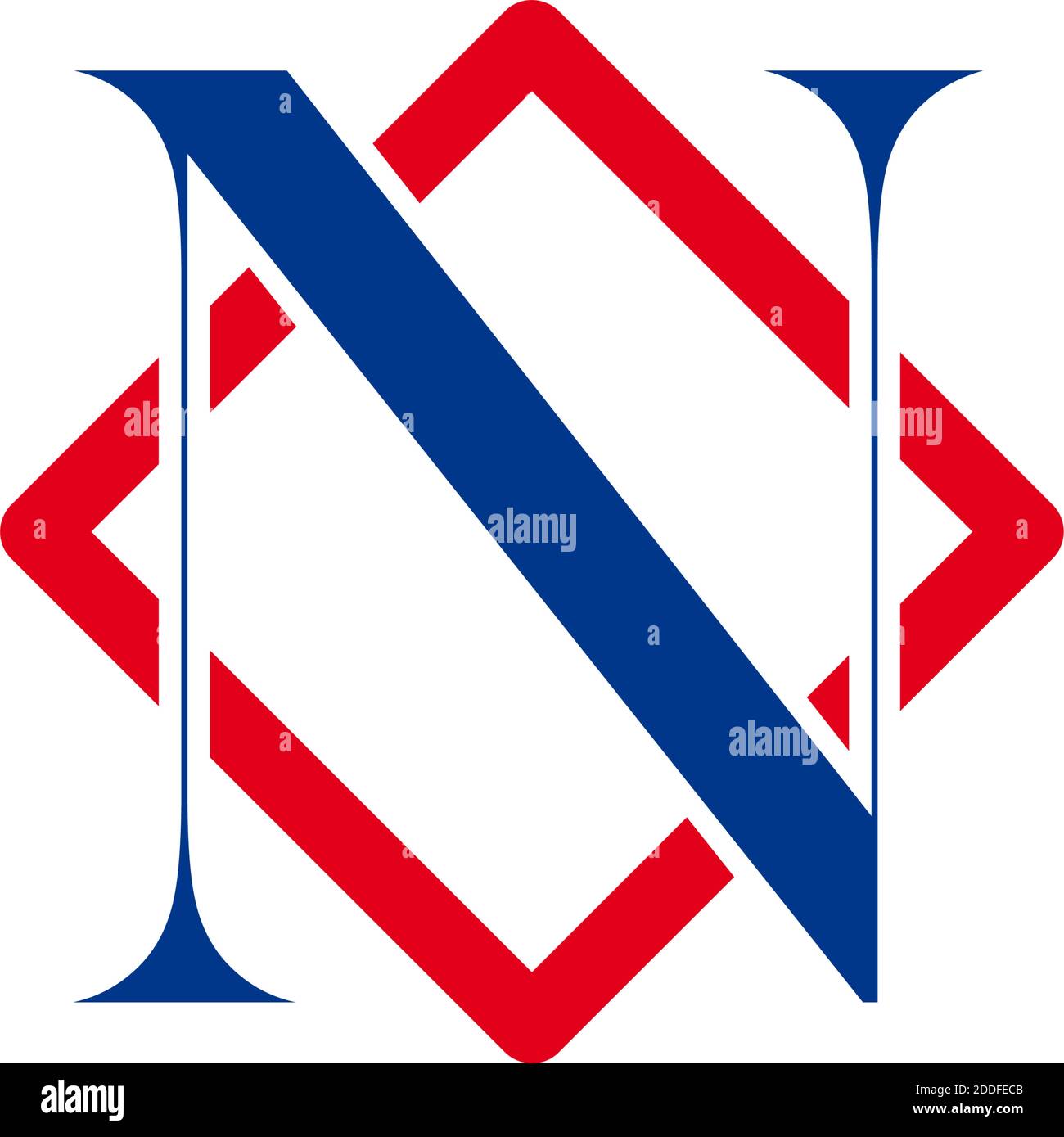 Vector sign initial letter N with rhombus Stock Vector Image & Art - Alamy