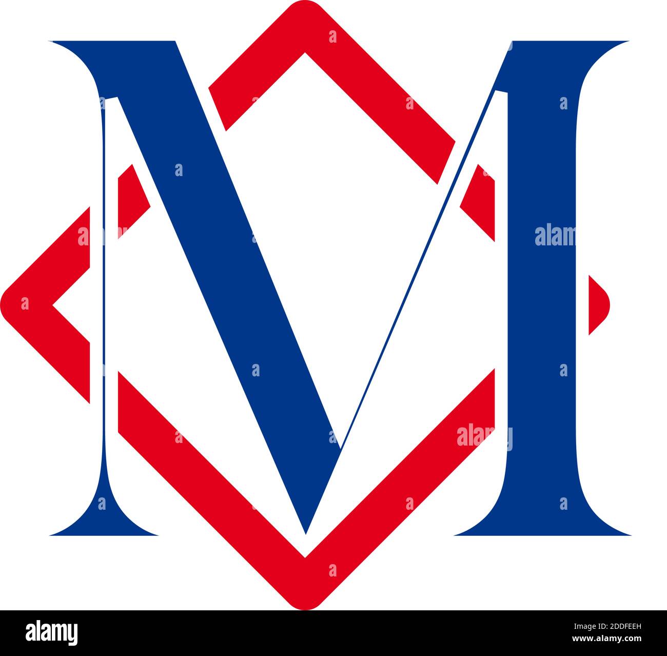 Abstract initial letter inside Cut Out Stock Images & Pictures - Alamy