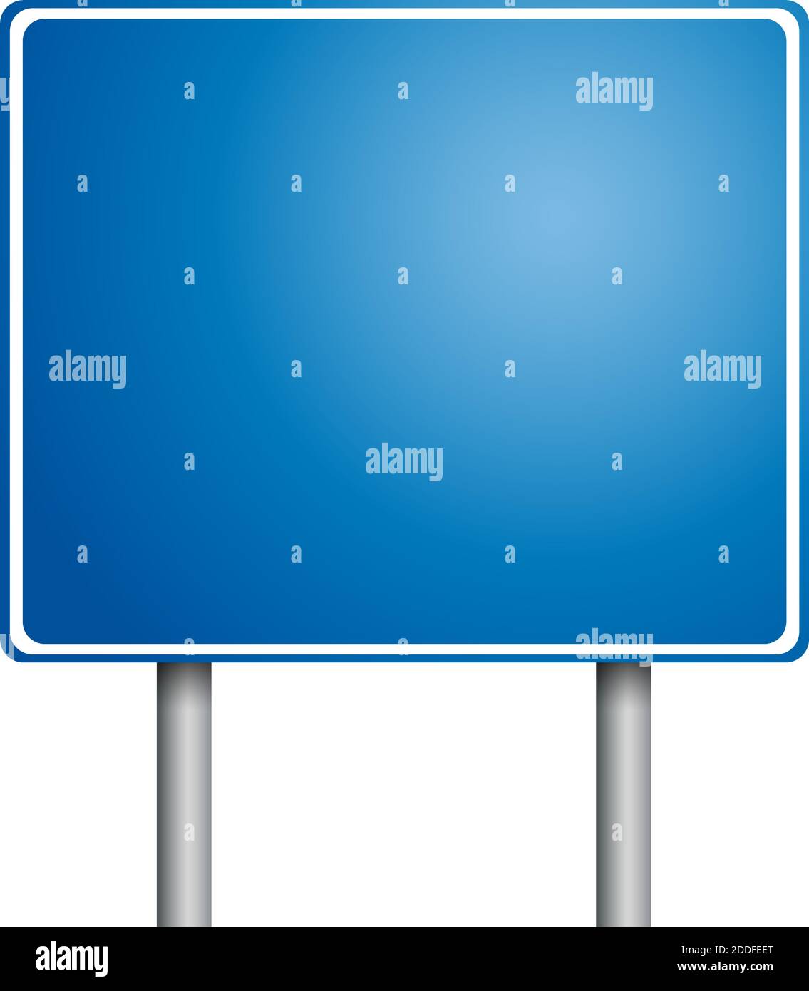 Empty blue road signs Stock Vector Image & Art - Alamy