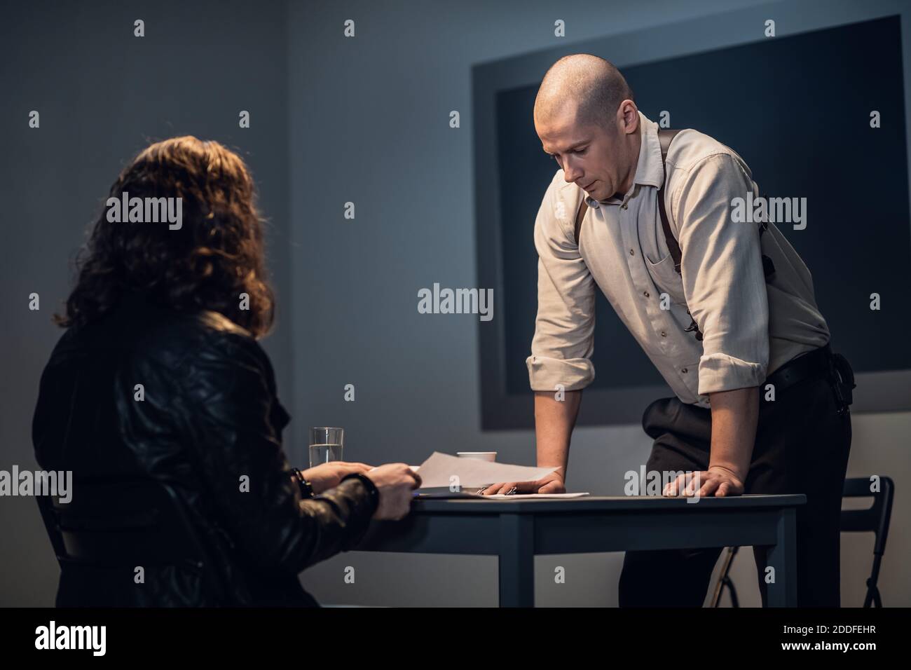 Police asking question suspect hi-res stock photography and images - Alamy