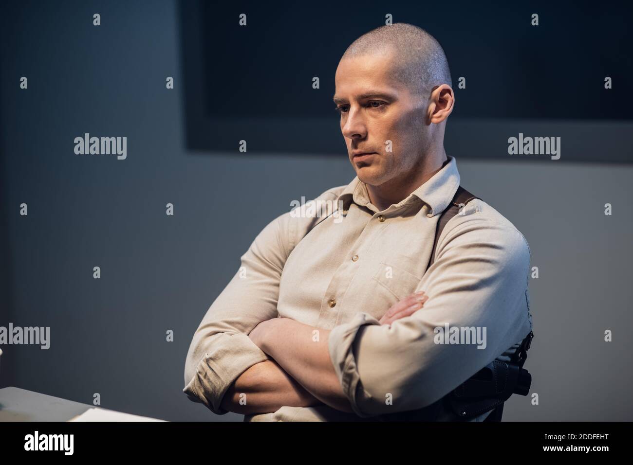 Young man stern look hi-res stock photography and images - Alamy
