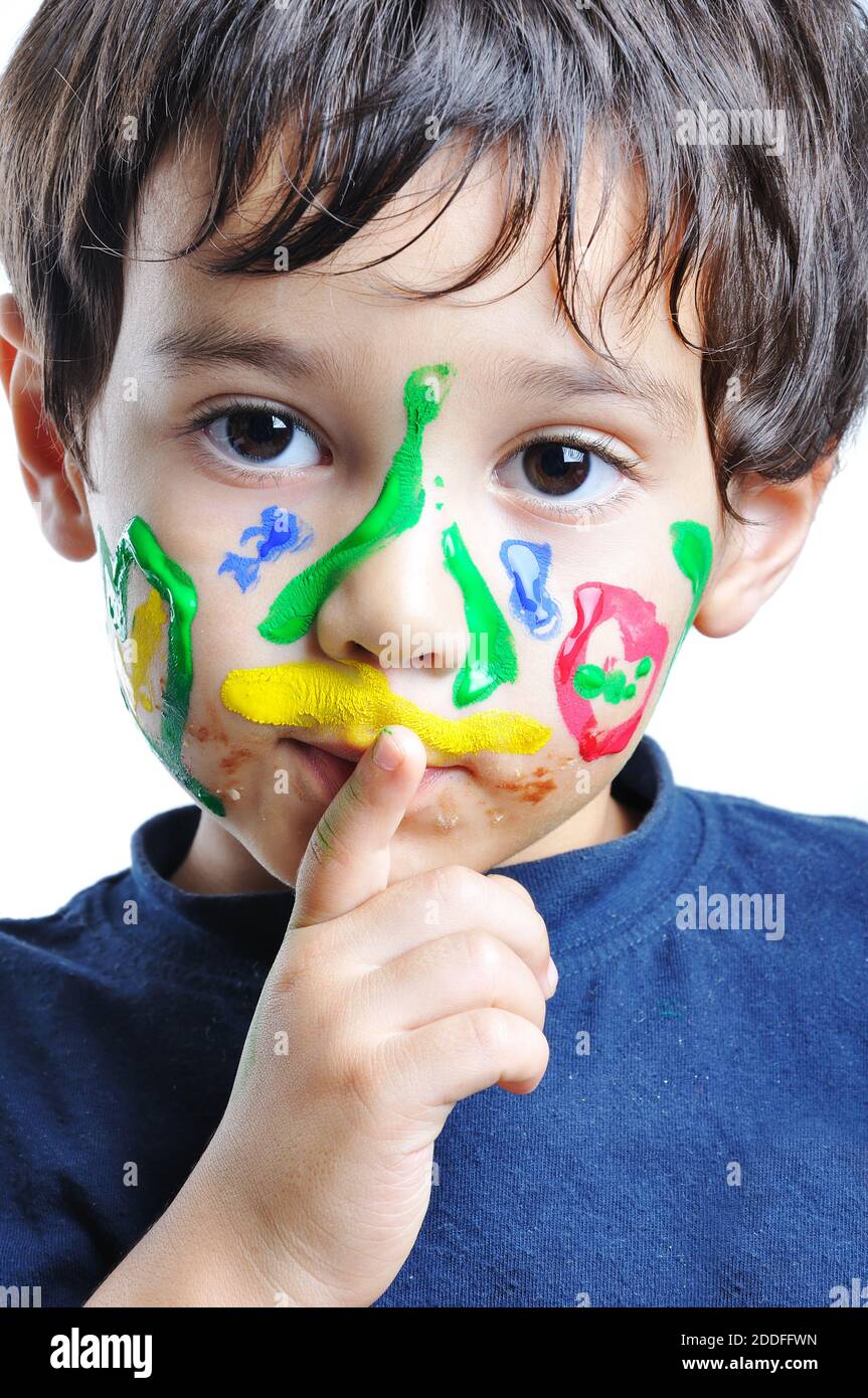 Messy hands, childhood Stock Photo - Alamy